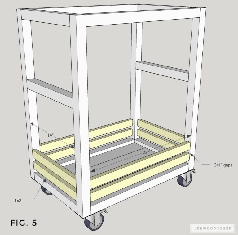Build An Easy DIY Bar Cart For Your Next Holiday Party - Building Strong