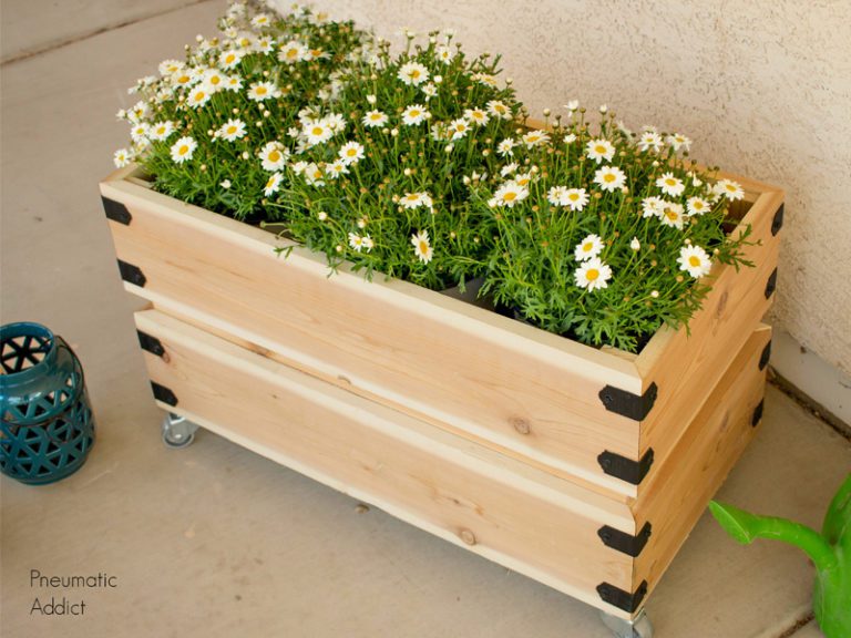 DIY: How to Build a Simple Rolling Planter - Building Strong