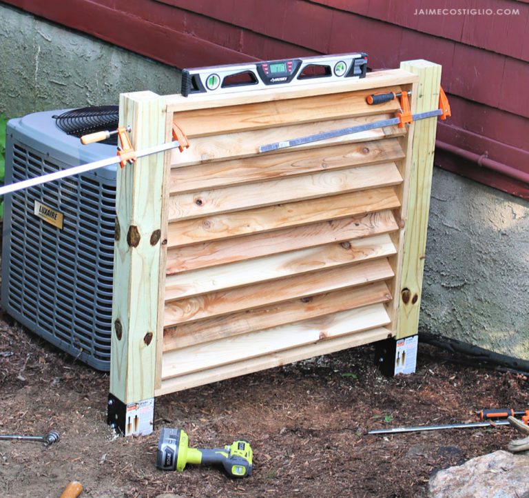 DIY: Building a Stylish AC Screen Cover - Building Strong