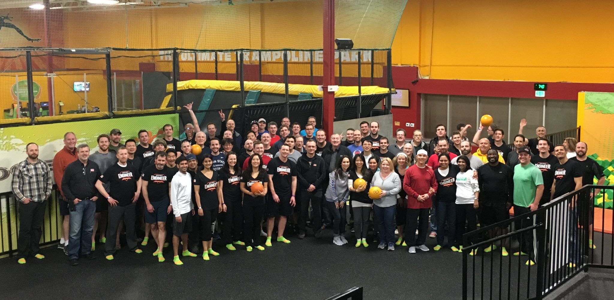 2017 Engineering Summit Activity (RockNJump Dodgeball) - Building Strong