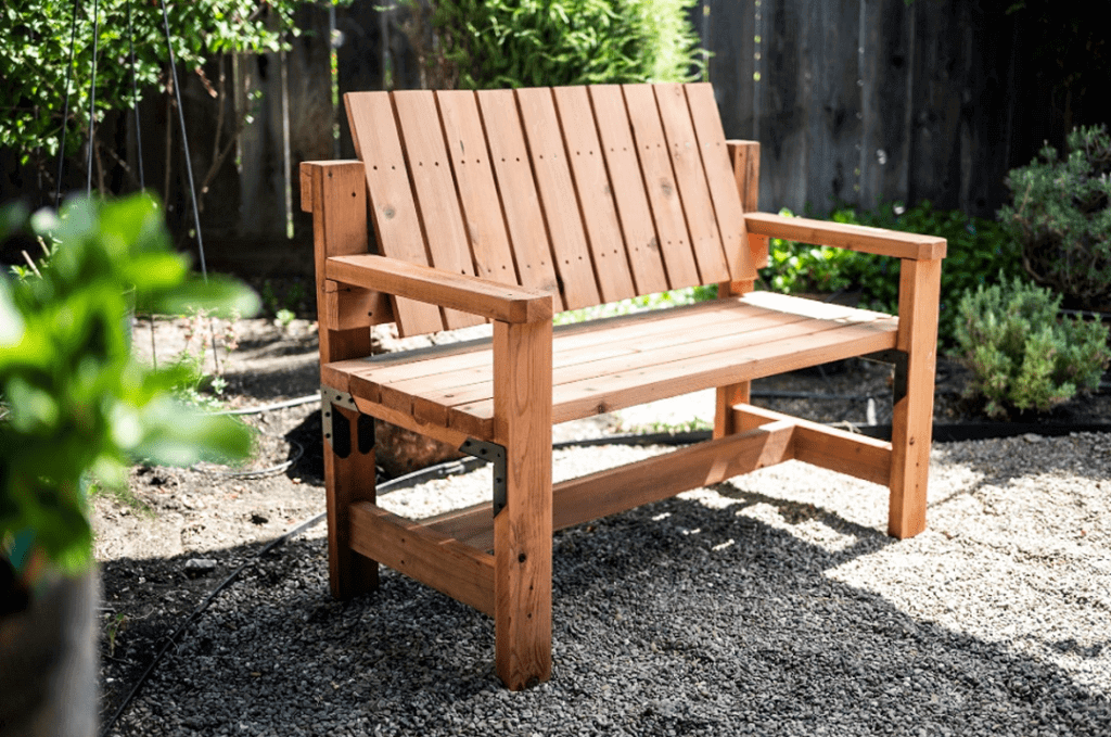 DIY Garden Bench with Outdoor Accents® APRTA Rigid Tie® Angles ...