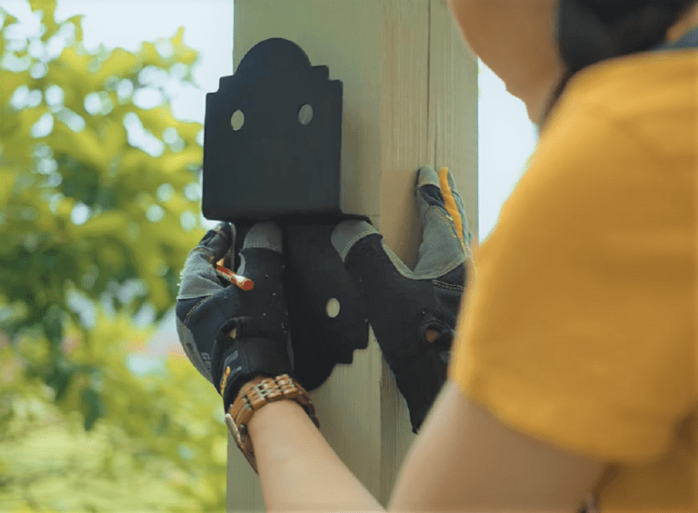 Simpson Strong-Tie APDJT Deck Joist Tie Being Installed - Building Strong